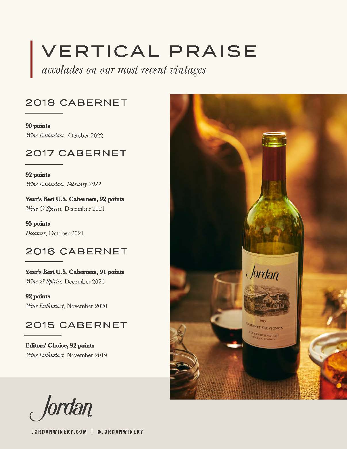 Trade & Media | Sales Sheets | Jordan Winery